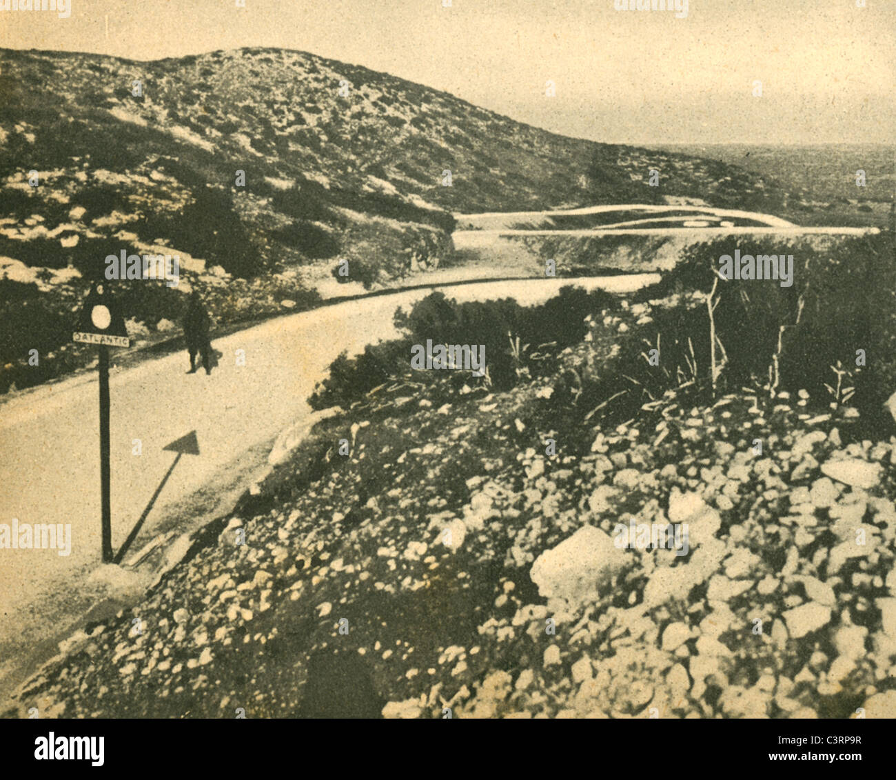 A road in the mountains outside of Benghazi during the Italian ...