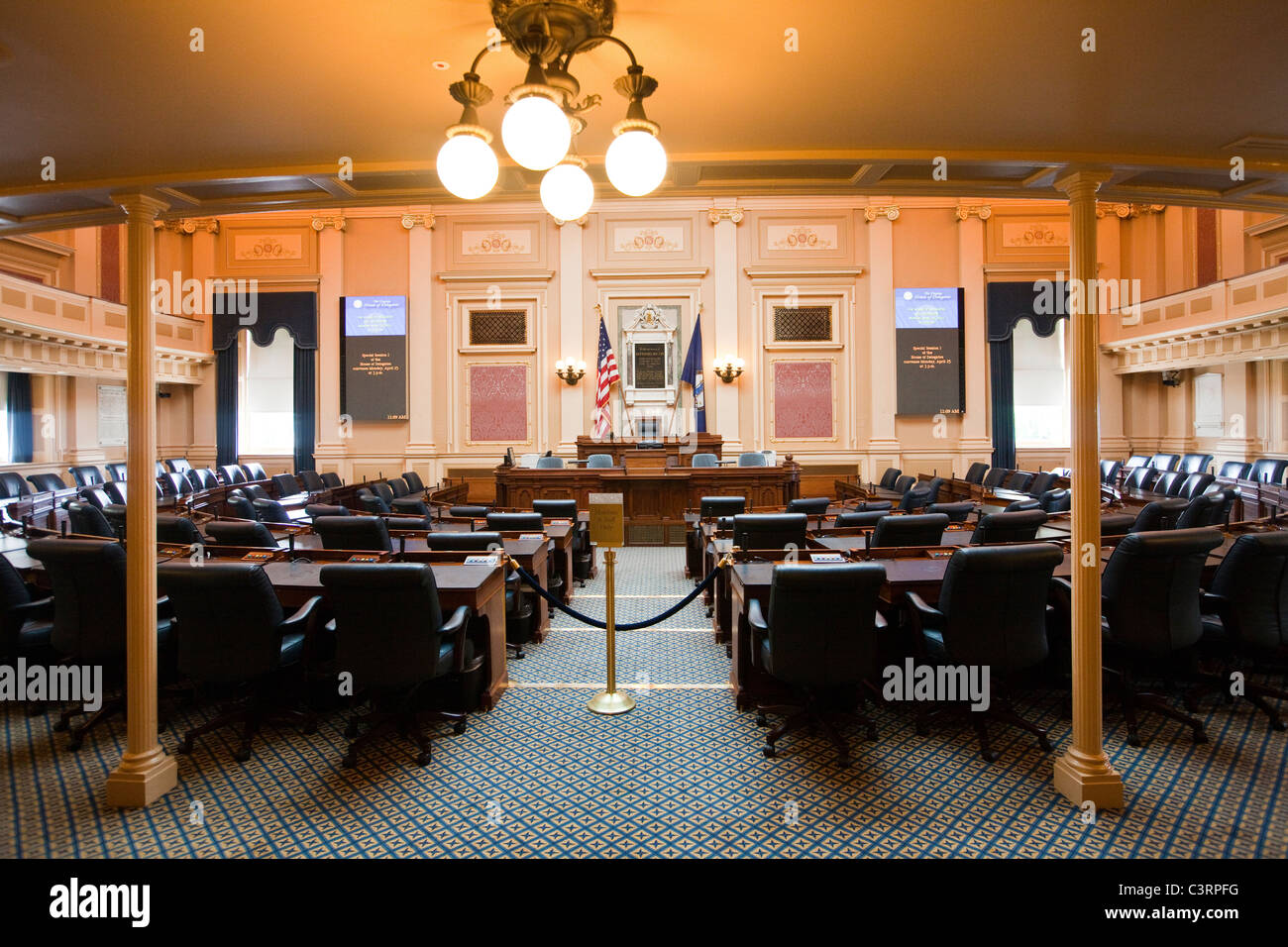 Virginia House of Delegates, state capitol building in Richmond, VA ...