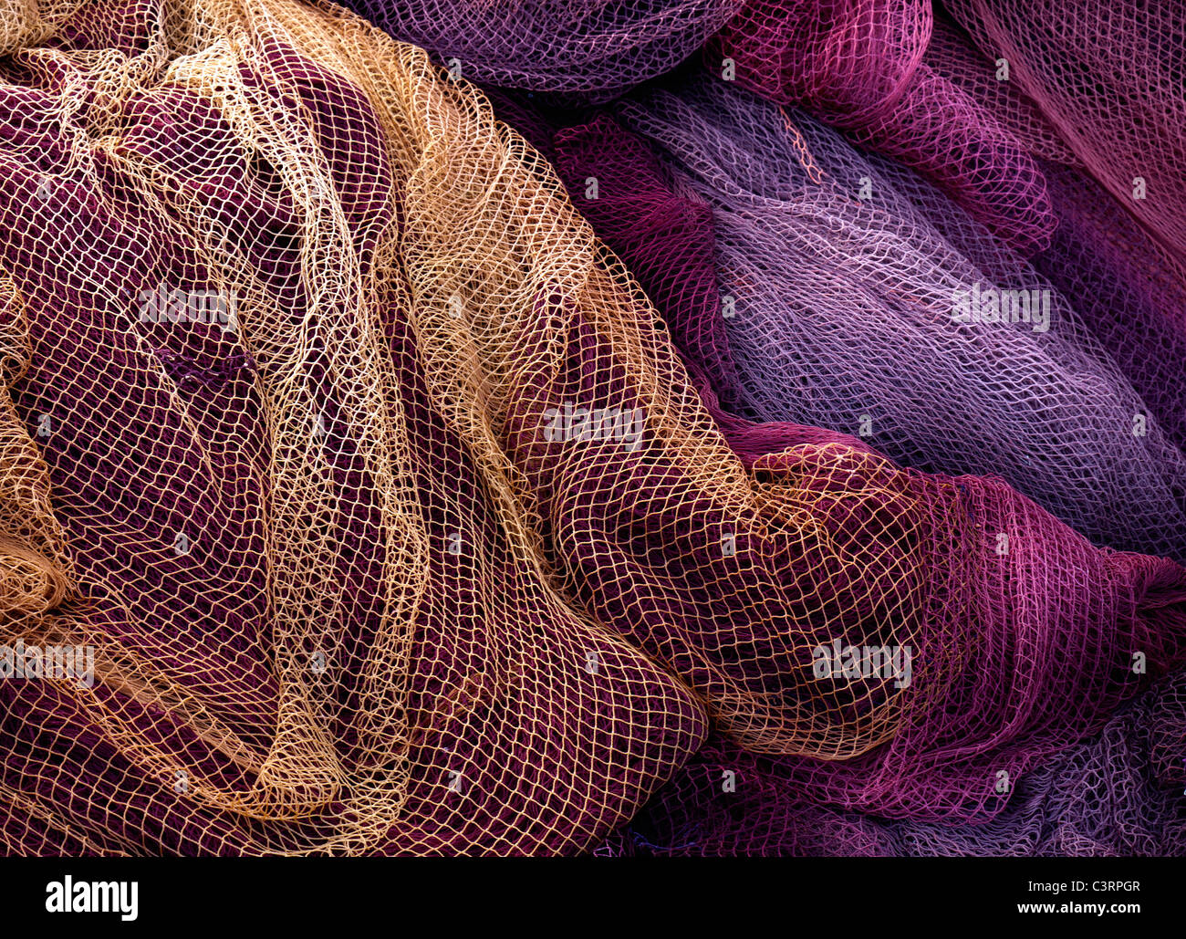 Fishnet in North Spain Stock Photo - Alamy