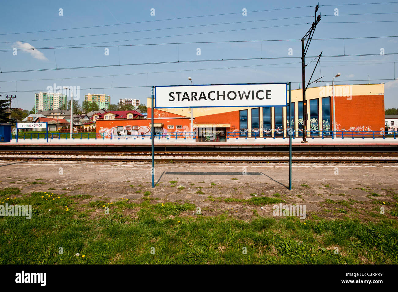 Railway station, Starachowice, Poland Stock Photo - Alamy