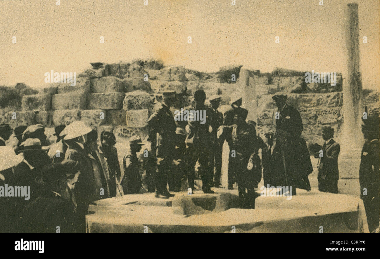 The Duce of Italy Benito Mussolini, Governor Italo Balbo and the ...