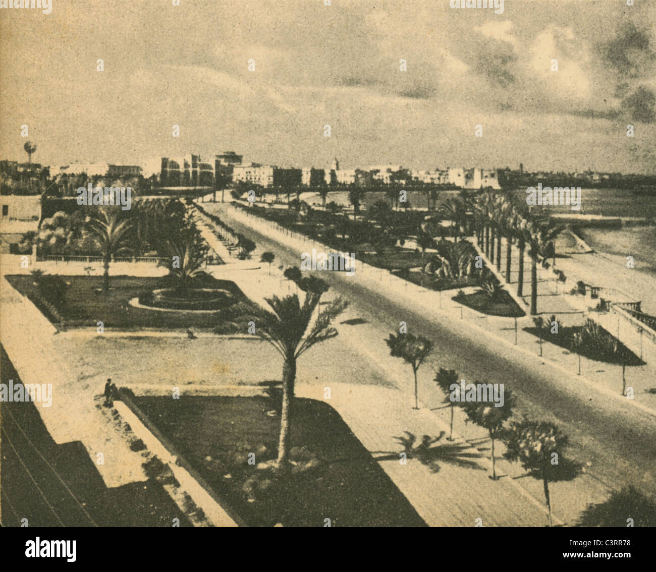 Photograph of Tripoli seafront under Italian occupation during the ...