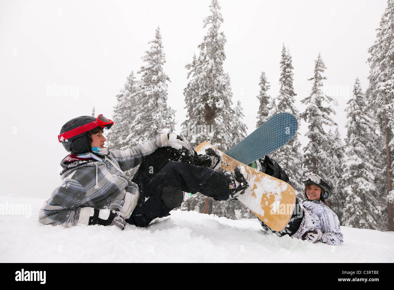 Boy falling from tree hi-res stock photography and images - Alamy
