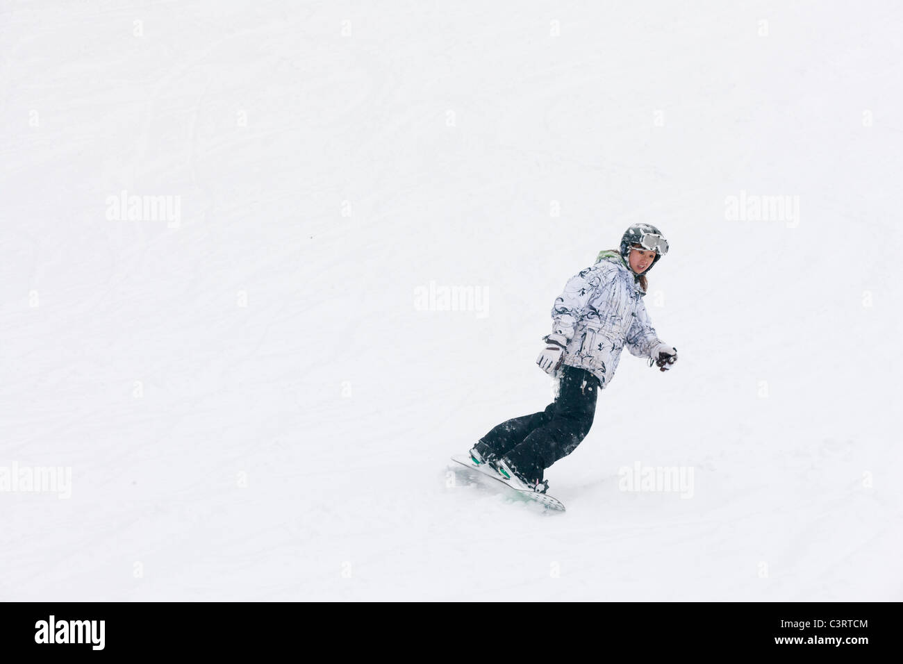 Chinese girl snowboard enjoying view hi-res stock photography and ...