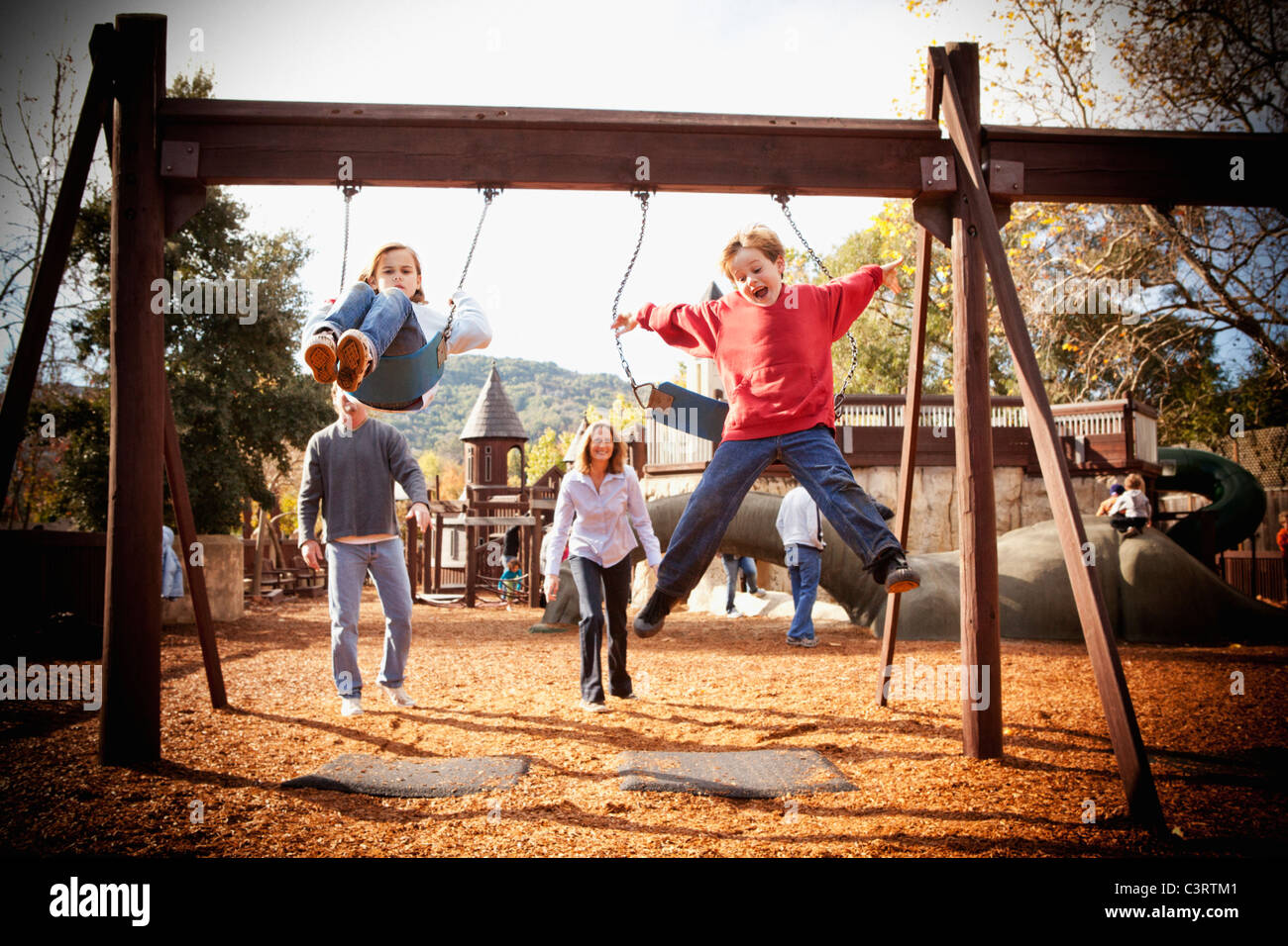 Smiling watching daring hi-res stock photography and images - Alamy