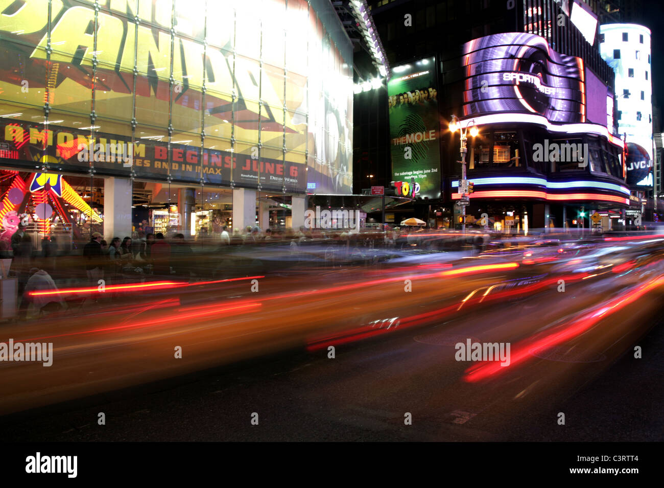 Times Square at night, Manhattan, New York City, USA Stock Photo - Alamy