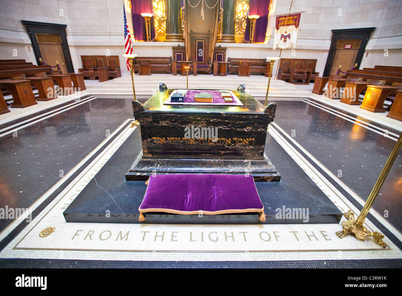 Holy books on an alter at the Scottish Rite of Freemasonry building in ...