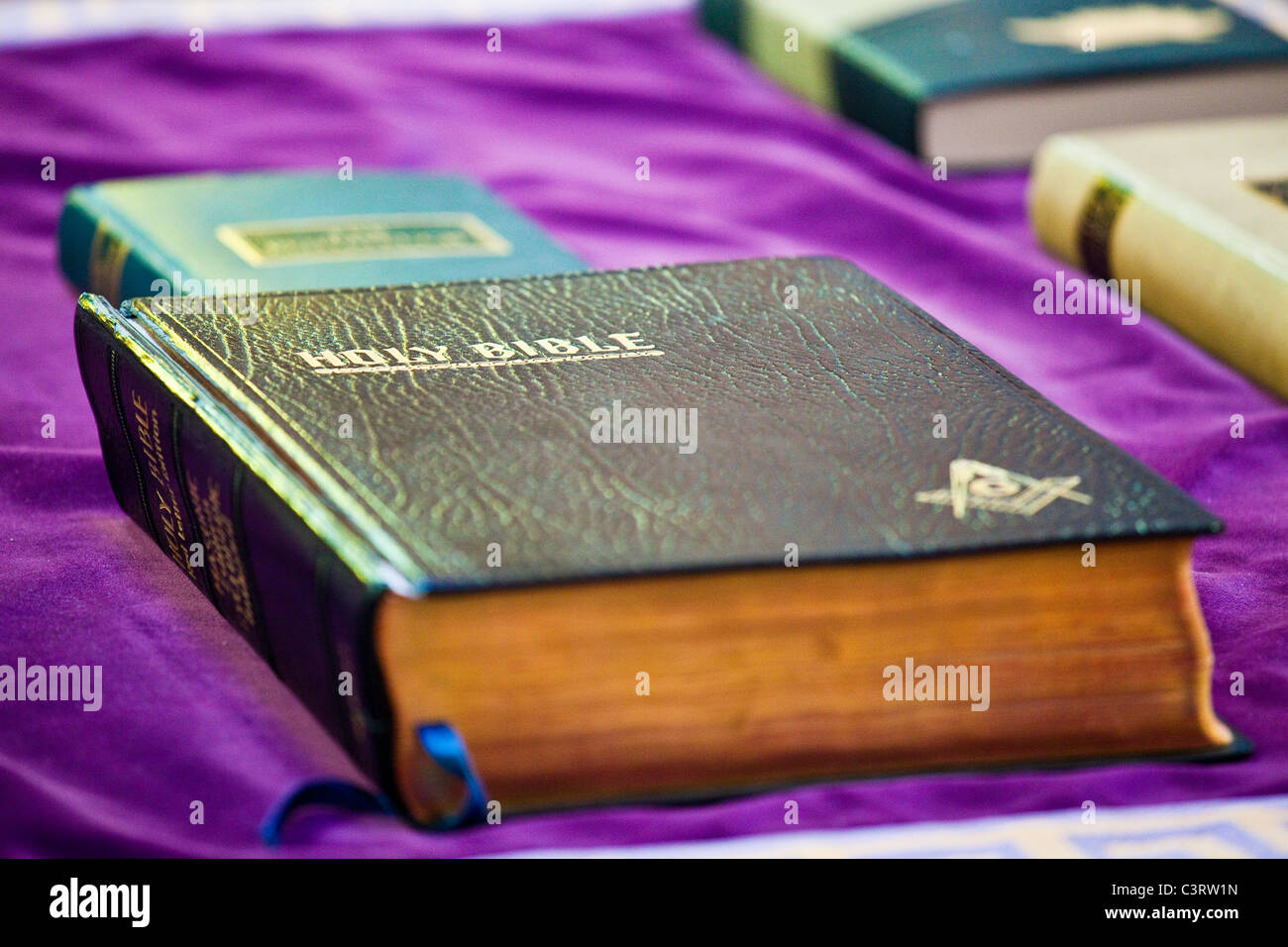 Holy books on an alter at the Scottish Rite of Freemasonry building in ...