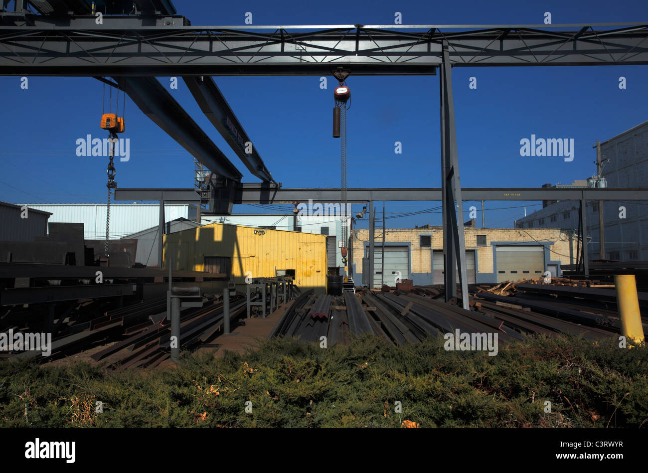 Small steel yard Stock Photo - Alamy