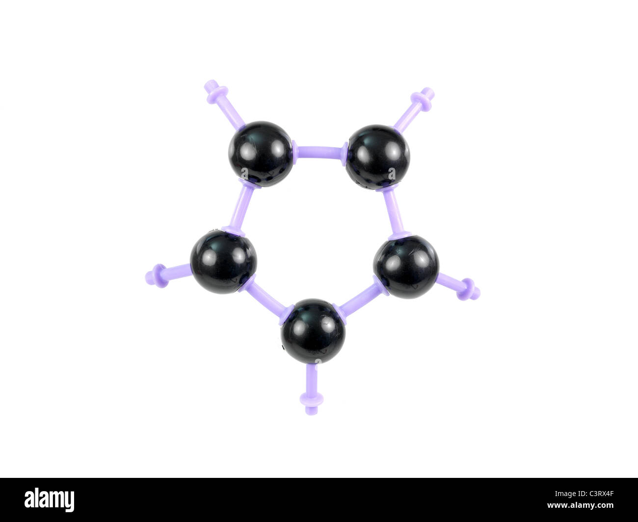 A molecule structure isolated against a white background Stock Photo ...