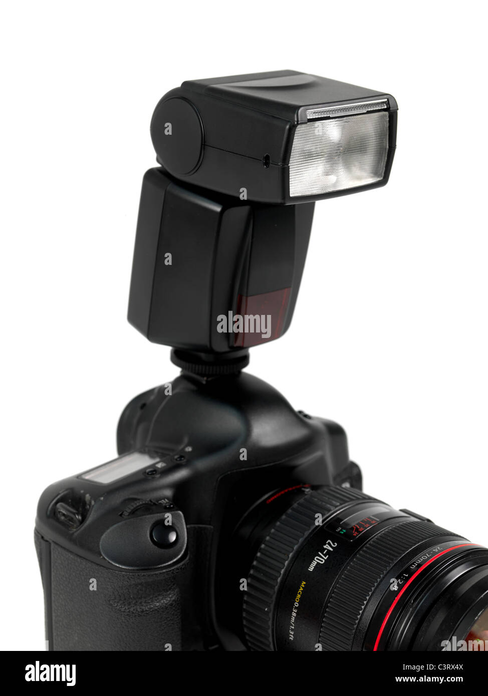 A camera flash isolated against a white background Stock Photo - Alamy