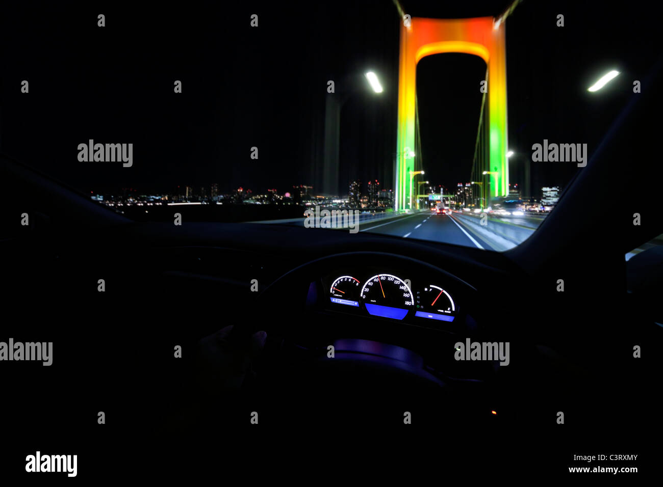 Drive fast at night Stock Photo - Alamy