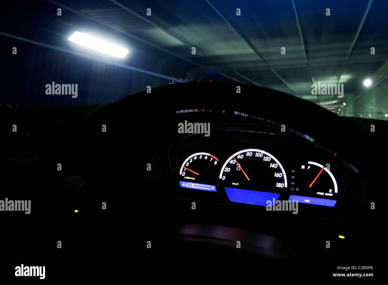 Drive fast at night Stock Photo - Alamy