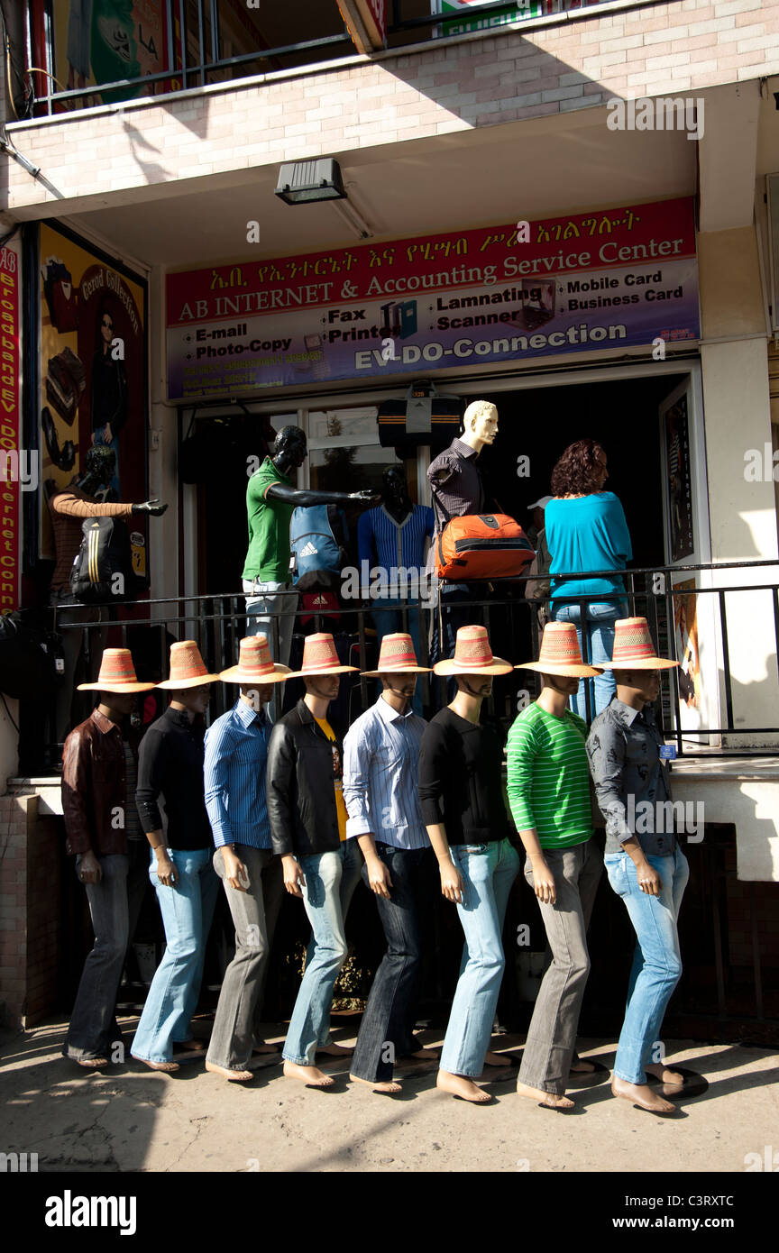 shop, The Piazza, Addis Ababa, Ethiopia Stock Photo - Alamy