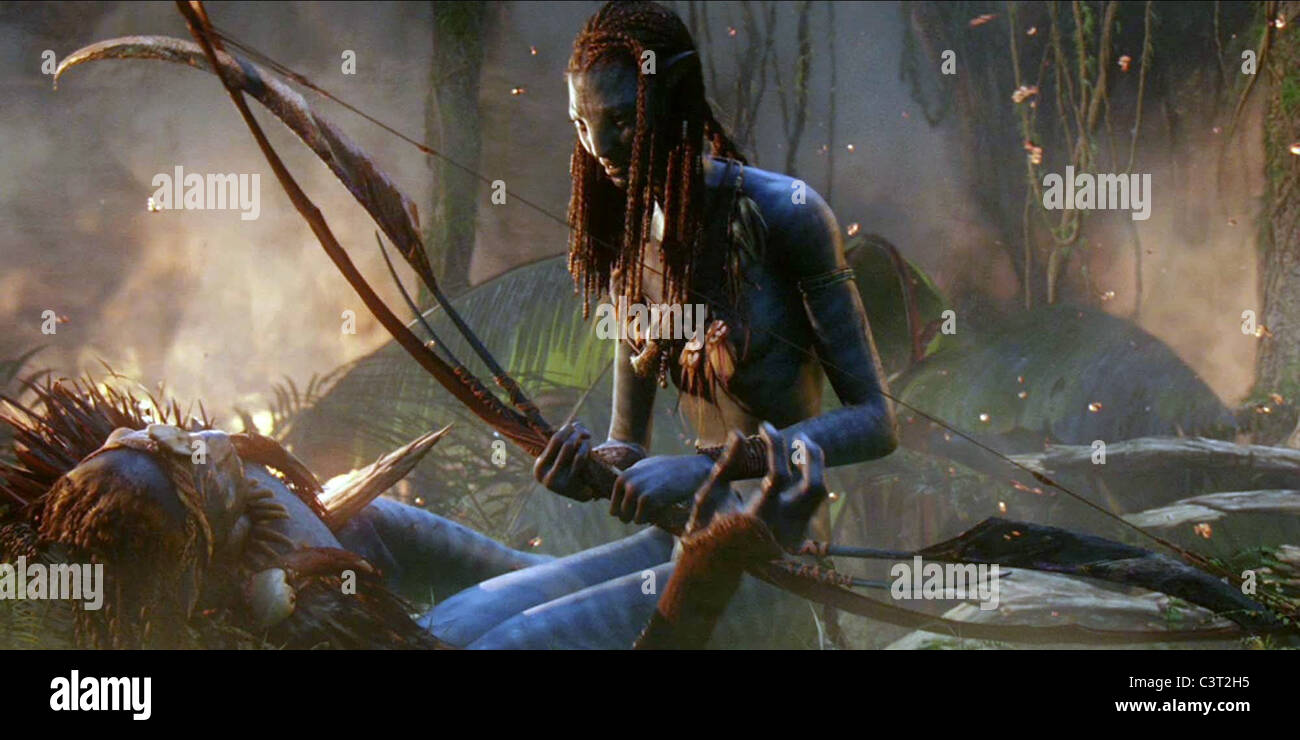 Zoe Saldana Avatar 2009 High Resolution Stock Photography and Images ...