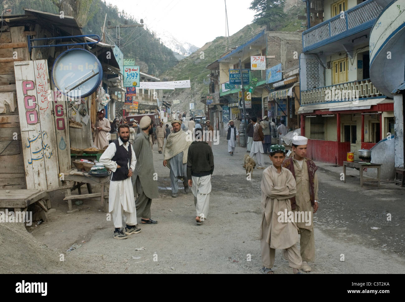 People in the main street Stock Photo - Alamy