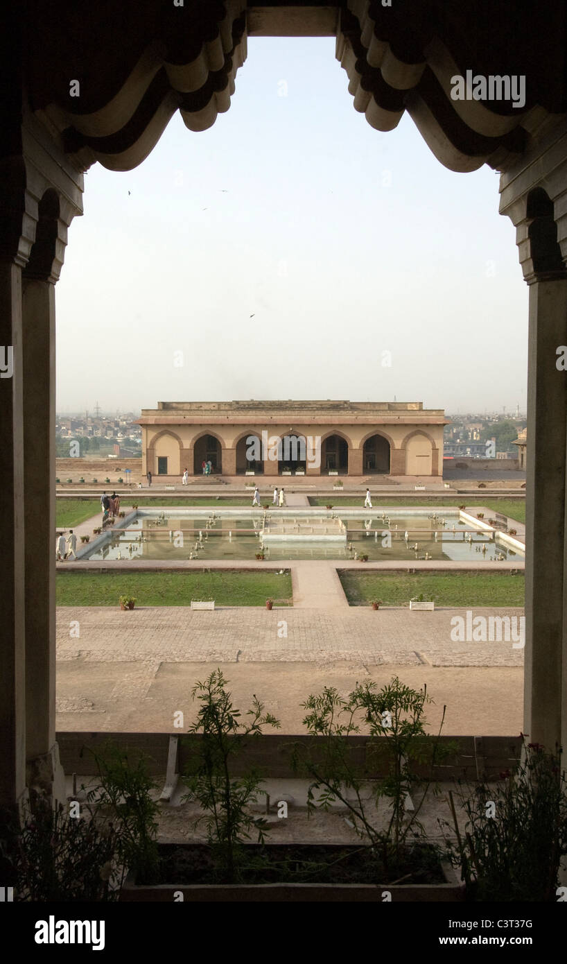 A view through a window in side of Lahore Fort Stock Photo - Alamy
