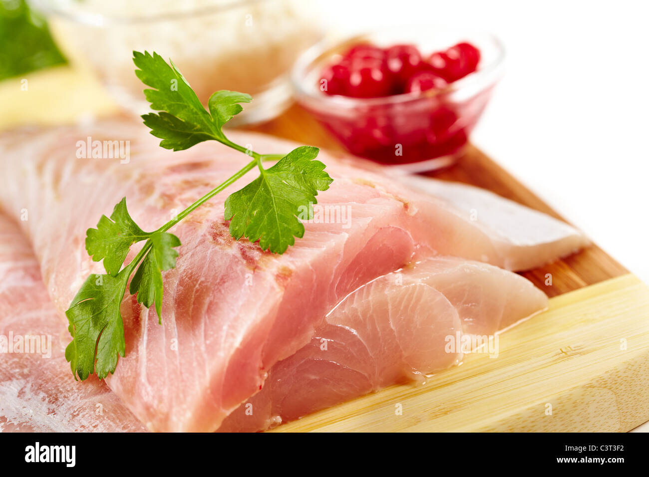 Zander fillets hi-res stock photography and images - Alamy