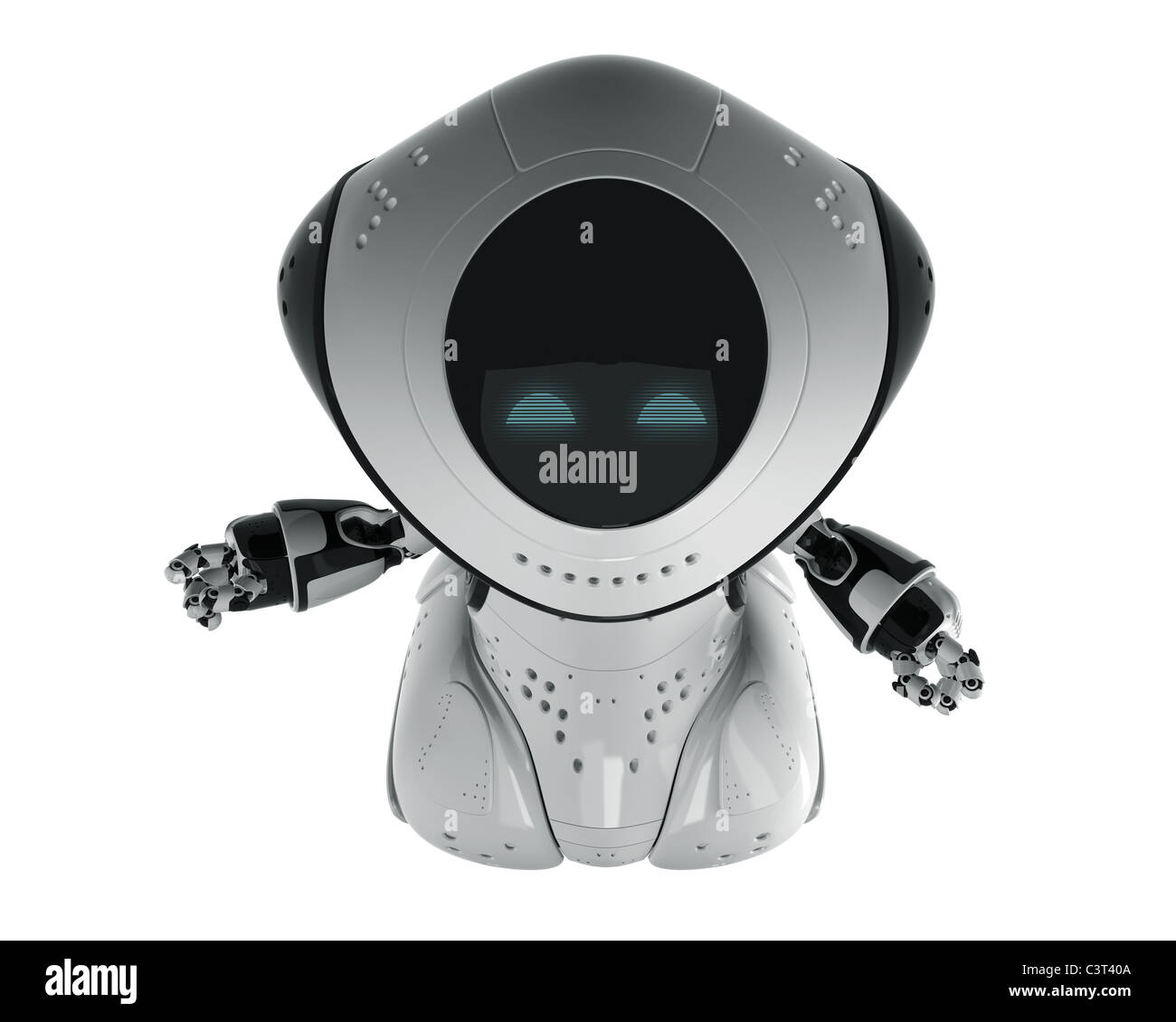 Cute robot looking up Stock Photo - Alamy