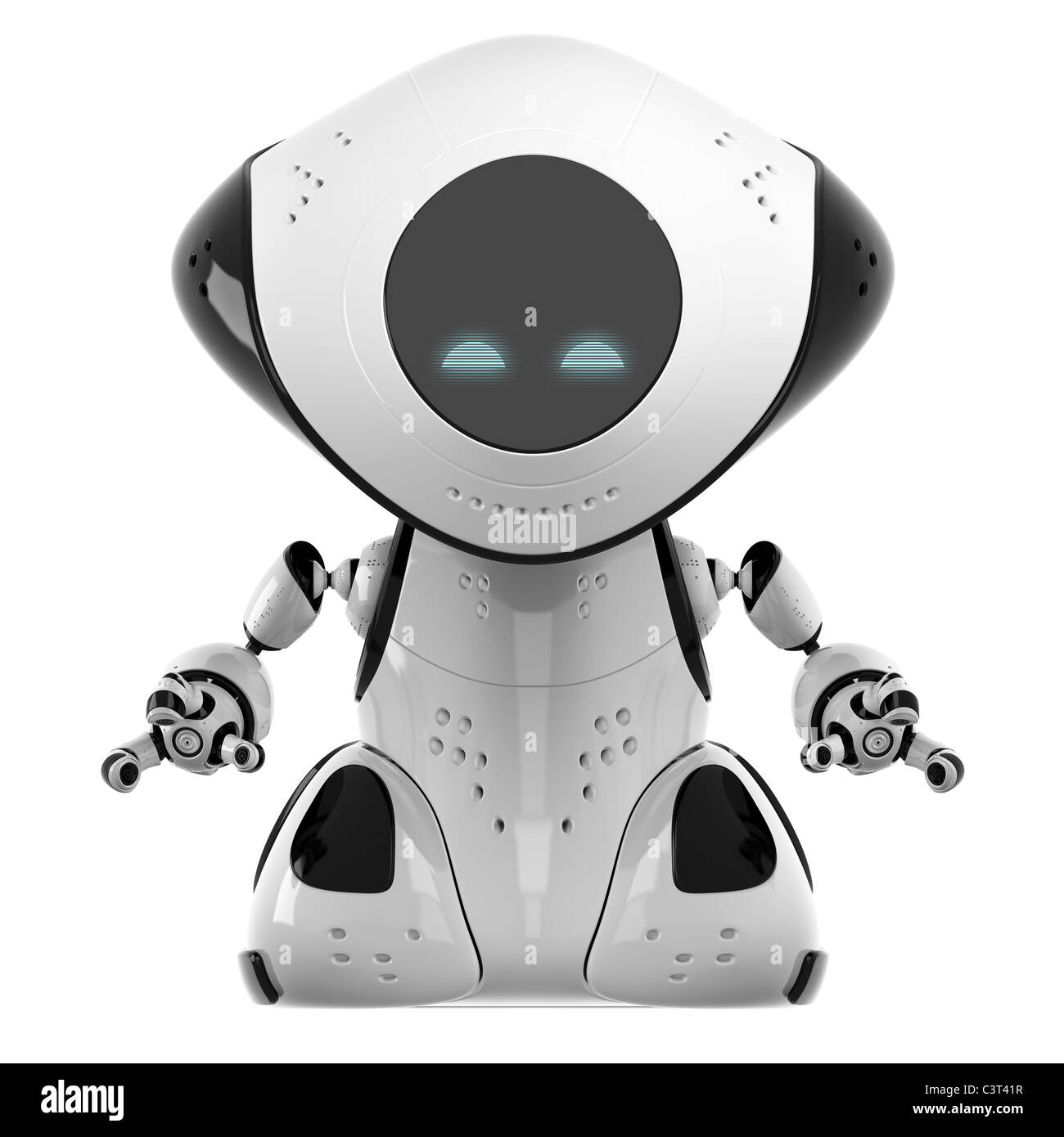 Cute robot looking up Stock Photo - Alamy