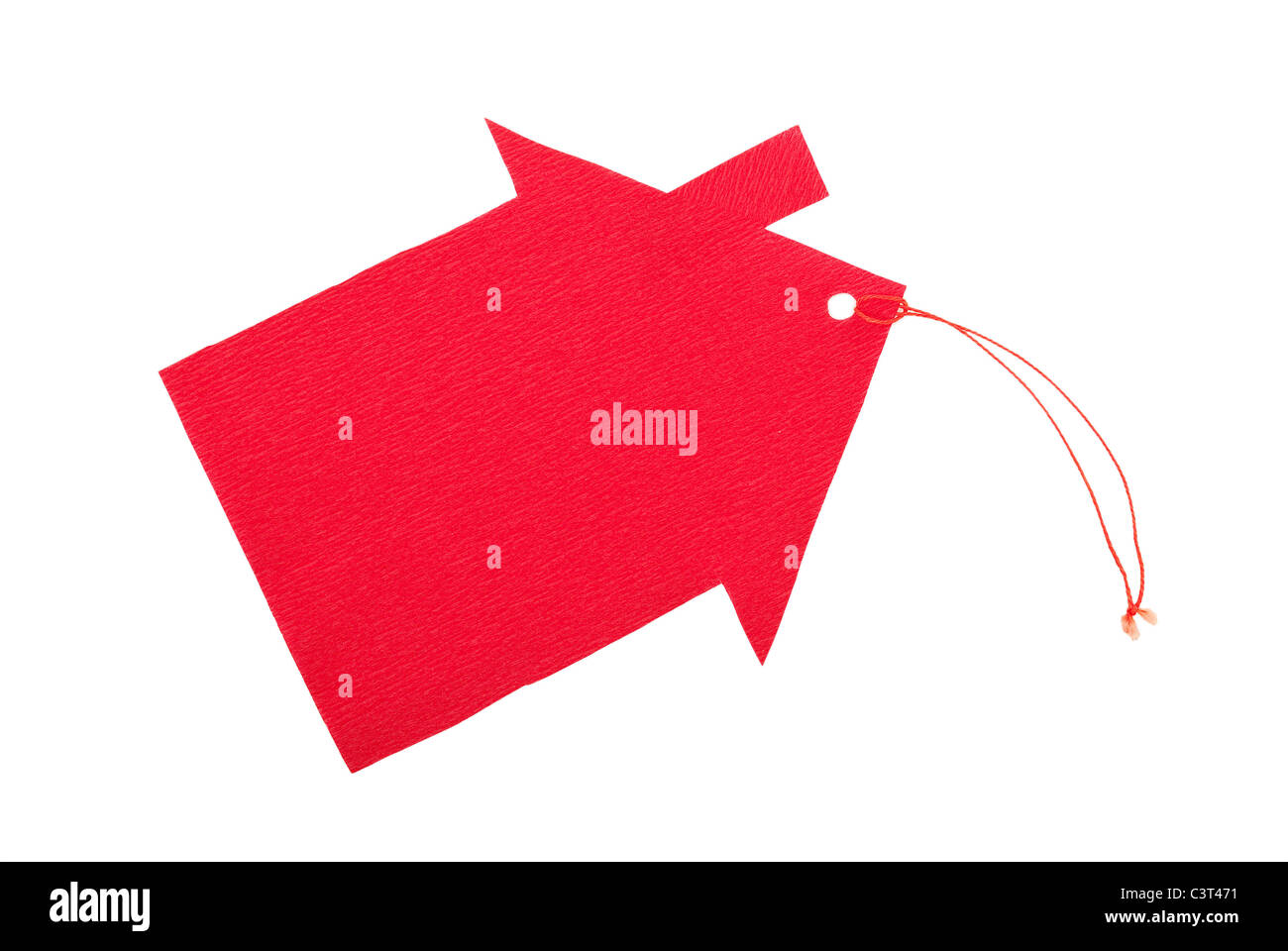 Red house tag Stock Photo - Alamy