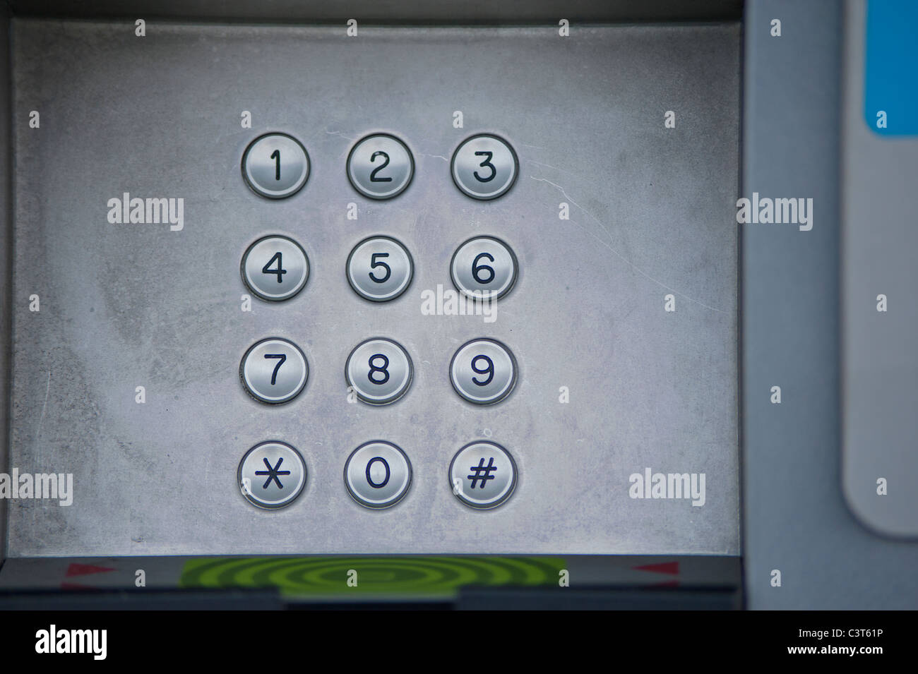 Number pad on a ticket machine Stock Photo - Alamy