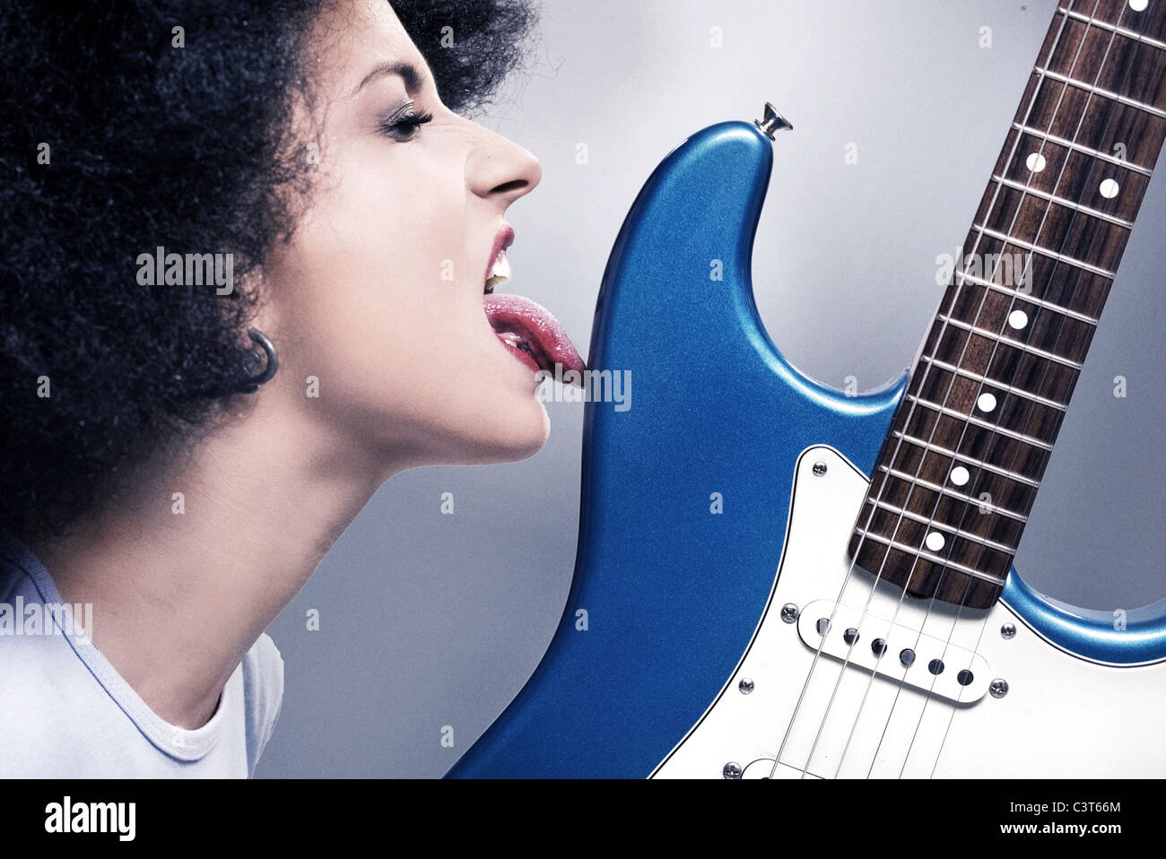 mad rock girl Stock Photo - Alamy