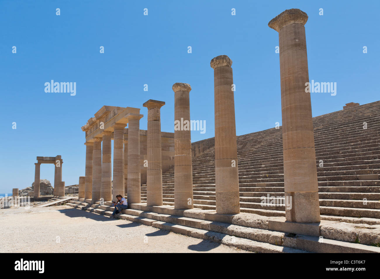 Acropolis Lindos Rhodes Greece Stock Photo - Alamy