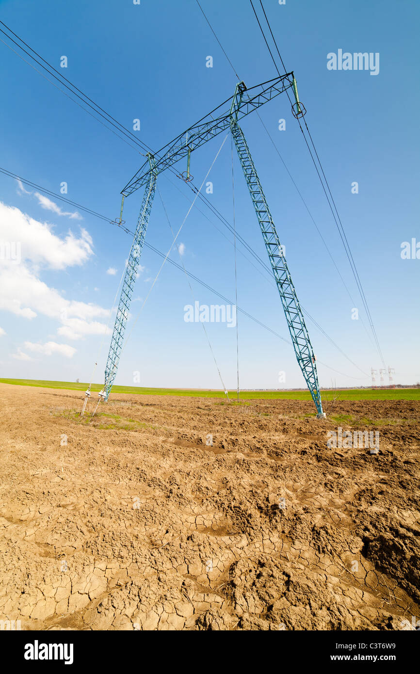 Big power lines hi-res stock photography and images - Alamy