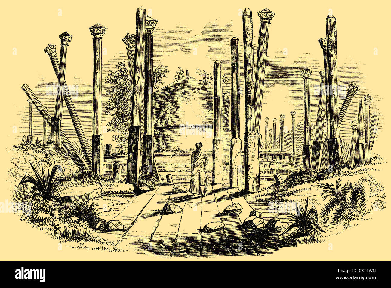 Tuparamaya-Tope (Stupa), Ceylon Stock Photo - Alamy