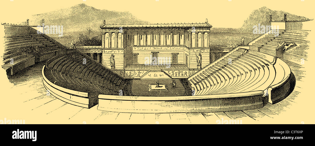 Segesta amphitheater, ancient city in northwestern Sicily Stock Photo ...