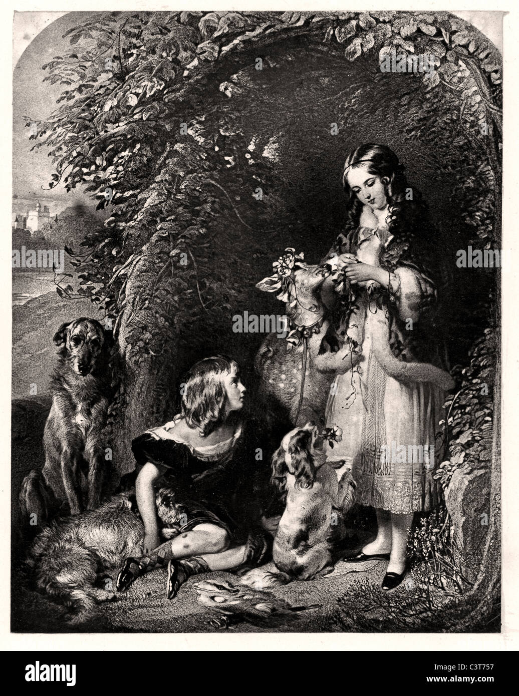 Eheu Fugaces by Edwin Landseer Stock Photo - Alamy