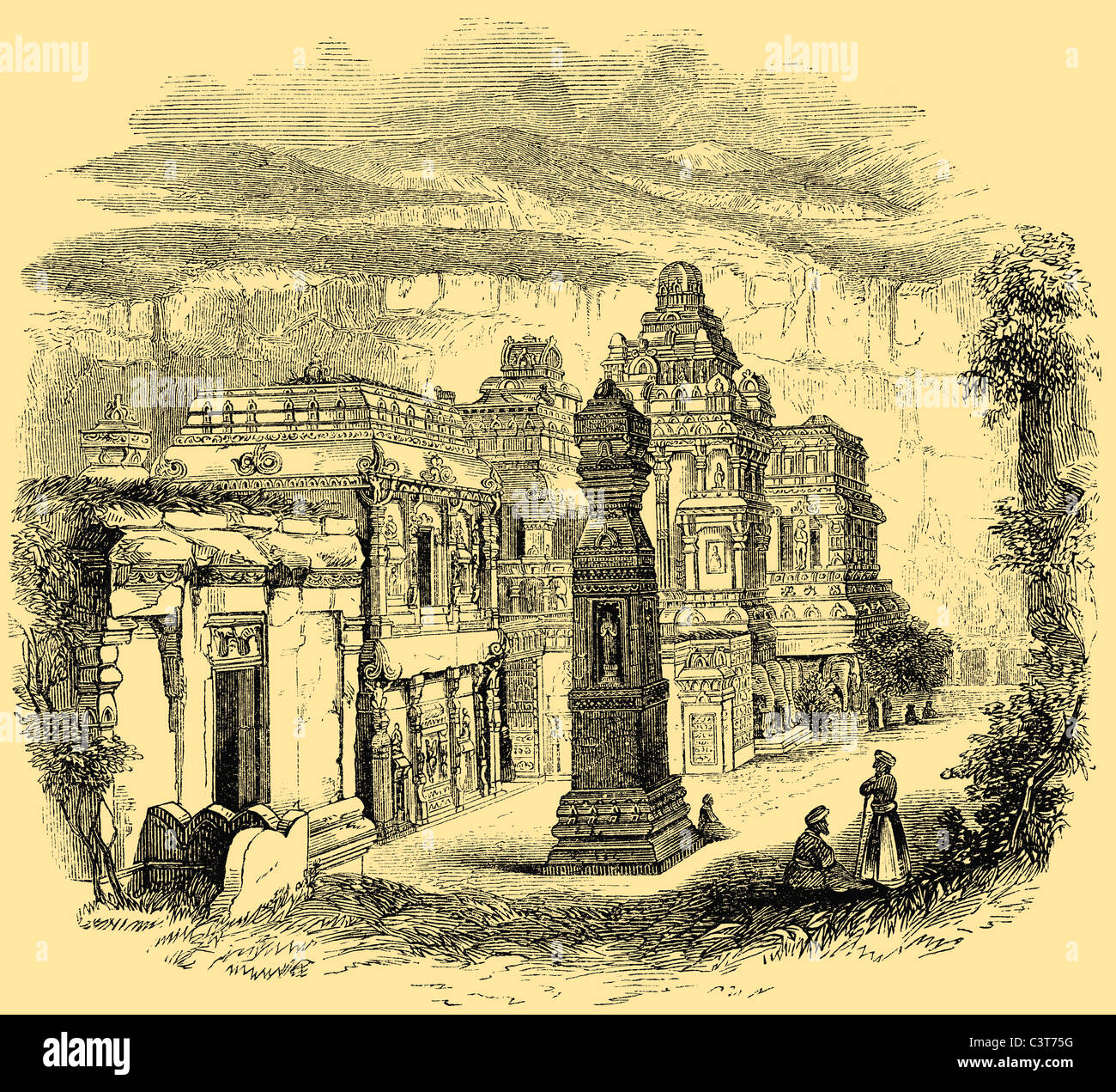 Kailasa Temple, Ellora, Maharashtra, India Stock Photo - Alamy