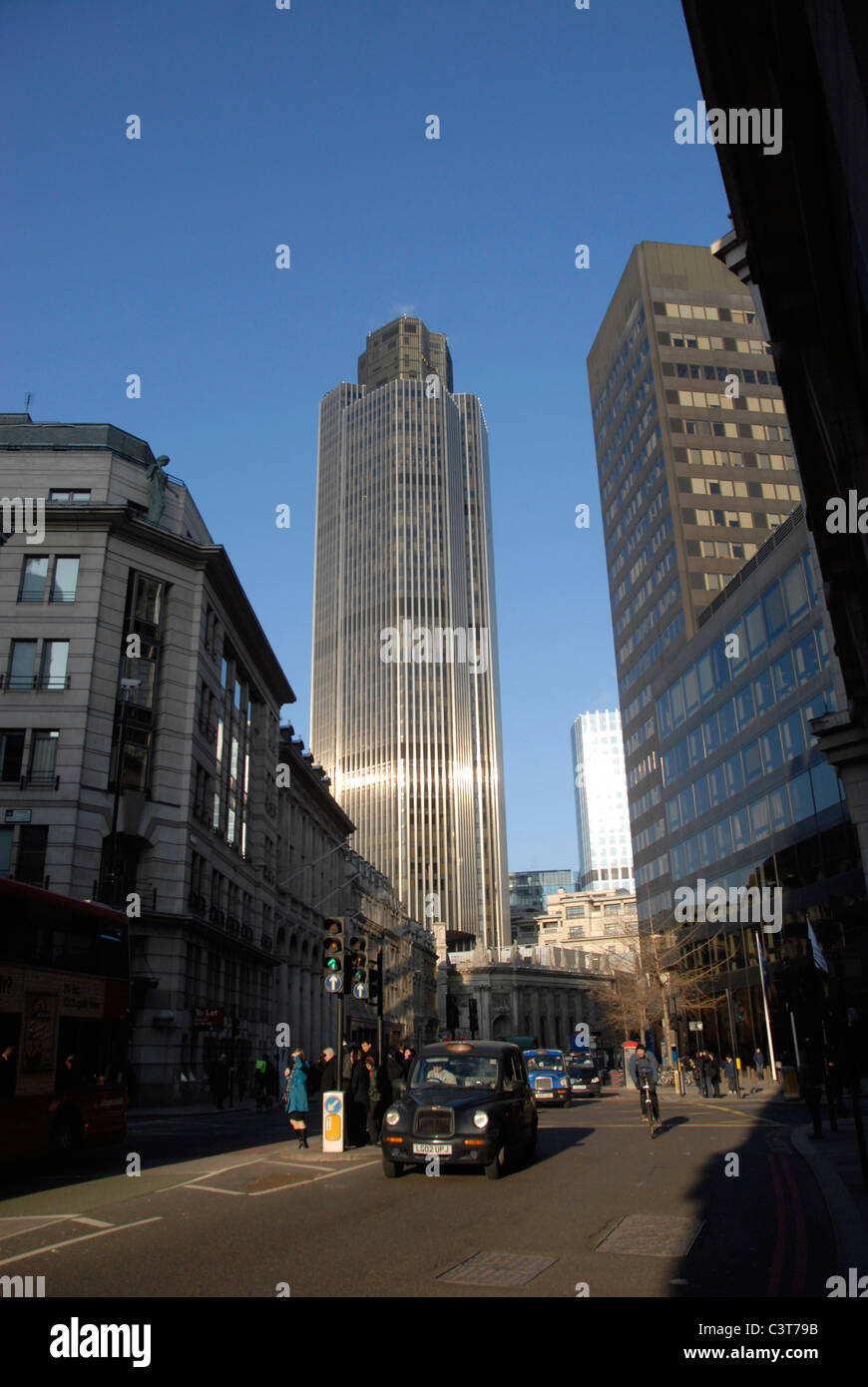 View of Tower 42 formerly Nat West Tower in the City of London, UK ...
