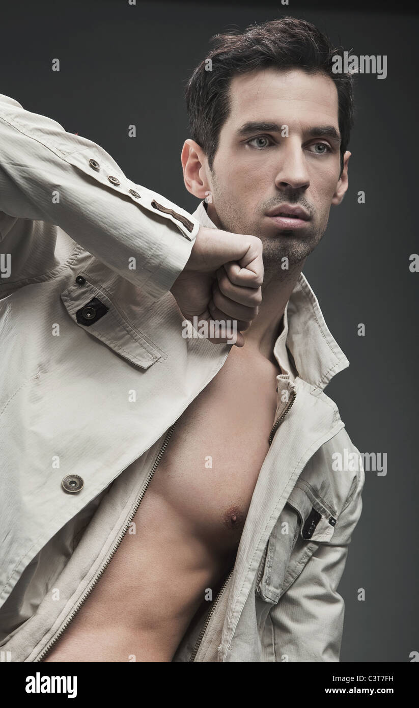 Photo of handsome man posing Stock Photo - Alamy