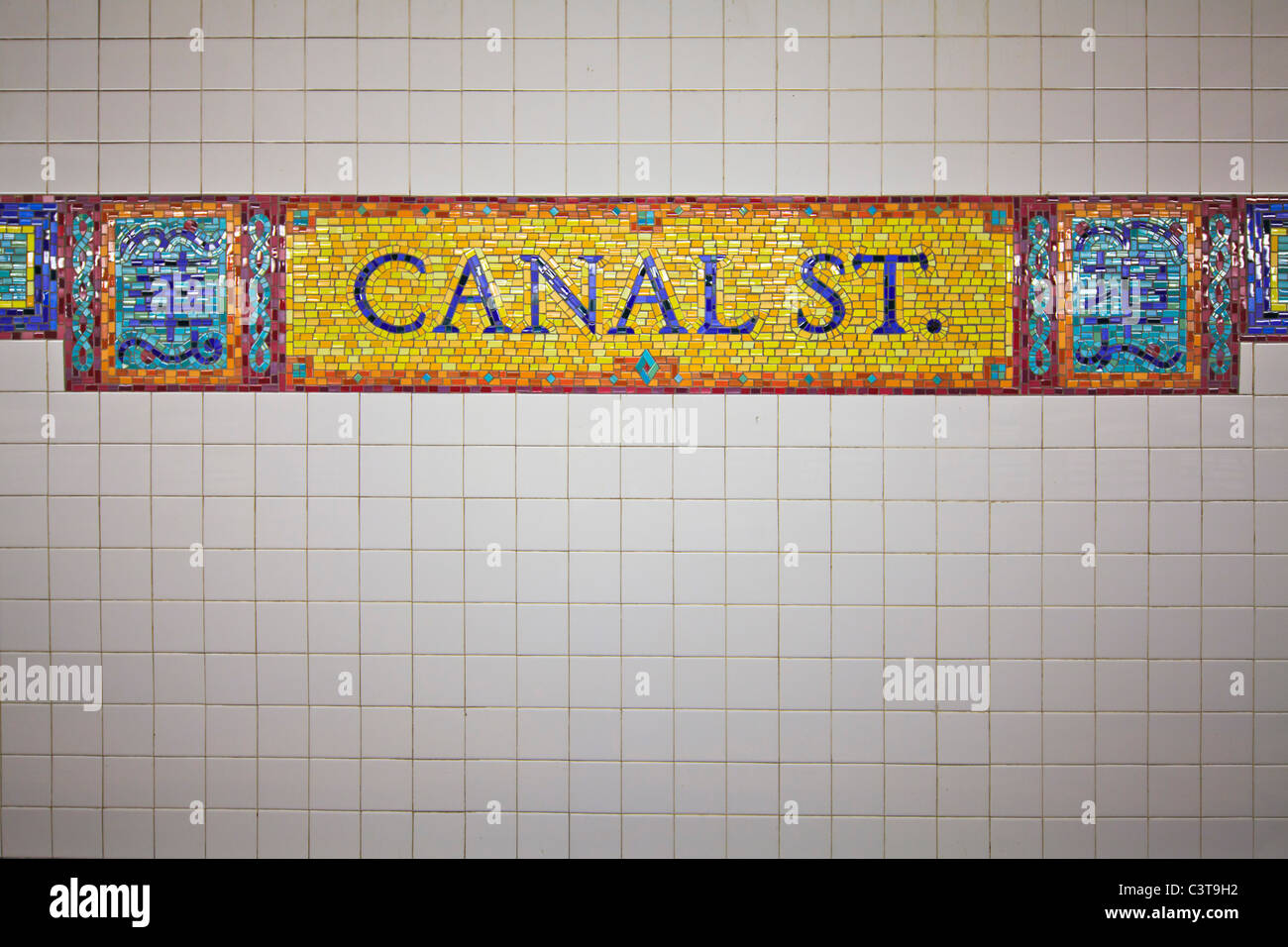 Canal Street Subway mosaic sign Stock Photo - Alamy