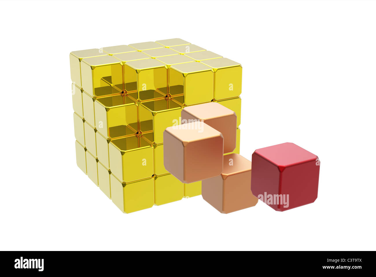 Almost solved puzzle cube isolated on white Stock Photo - Alamy Almost solved puzzle cube isolated on white Stock Photo - Alamy
