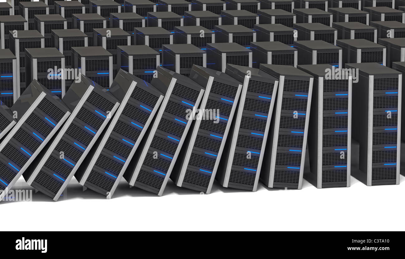 fine 3d image of several server background Stock Photo - Alamy