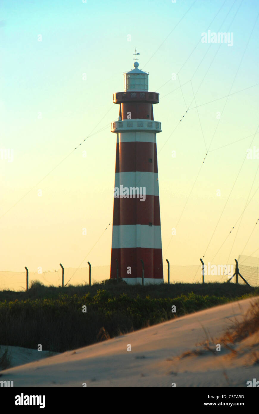 Landscape of a lighthouse at the beach Stock Photo - Alamy