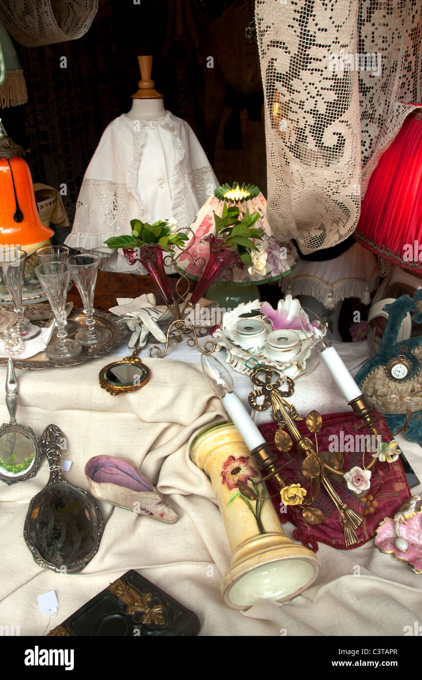 San Sebastian Spain Flea market antique shop Basque Country Stock Photo ...