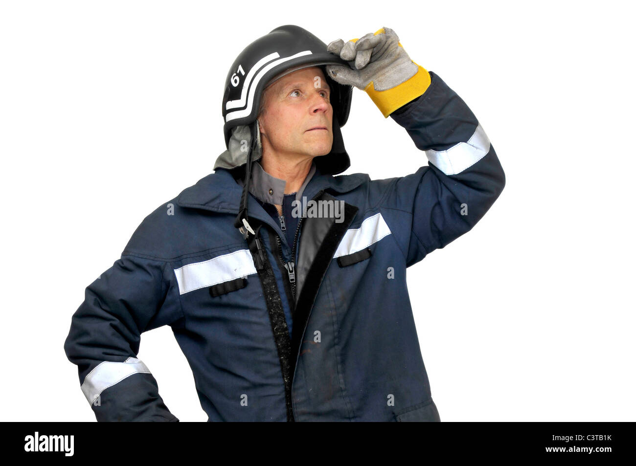 Fire fighter in uniform hi-res stock photography and images - Alamy