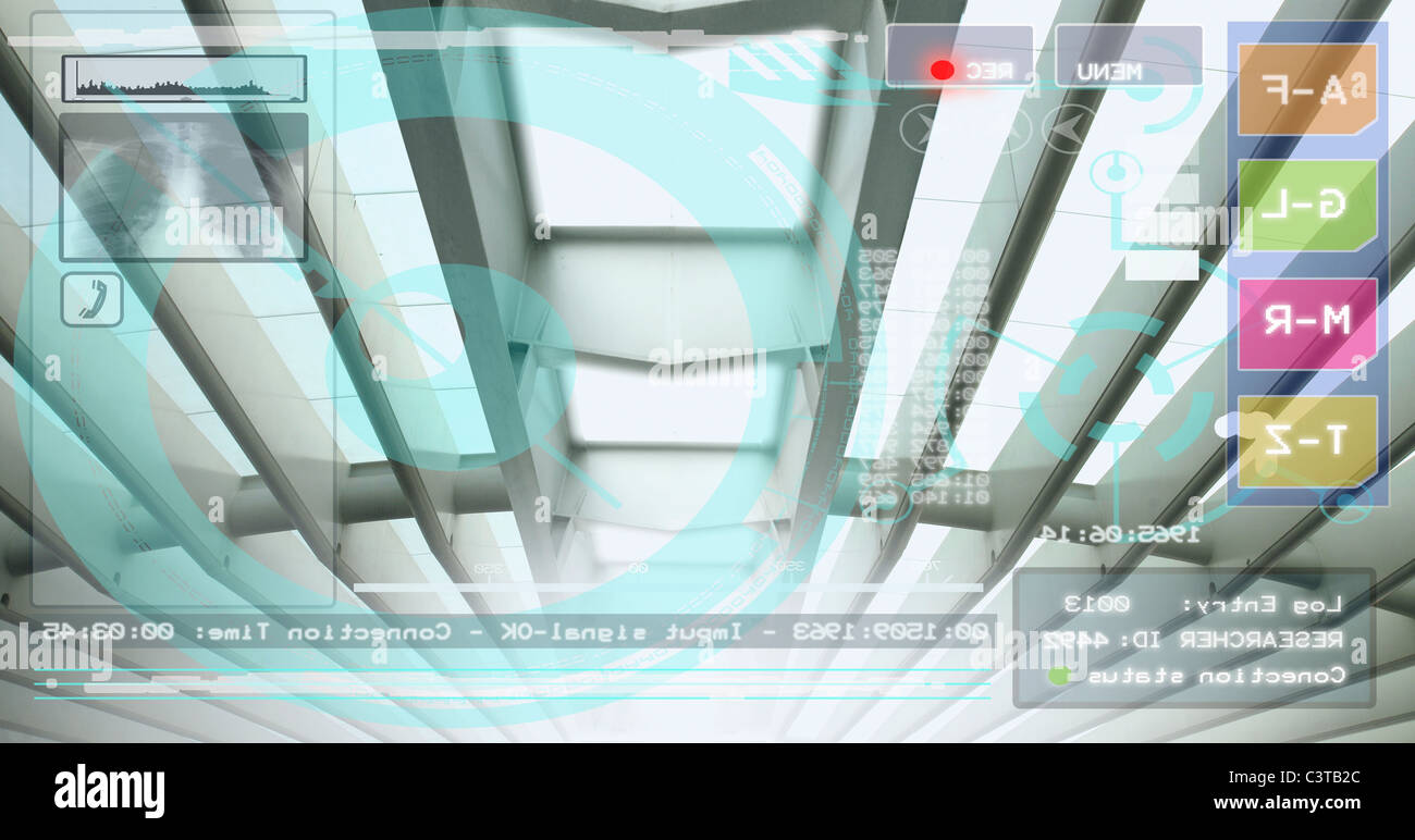 High tech medical facility background Stock Photo - Alamy