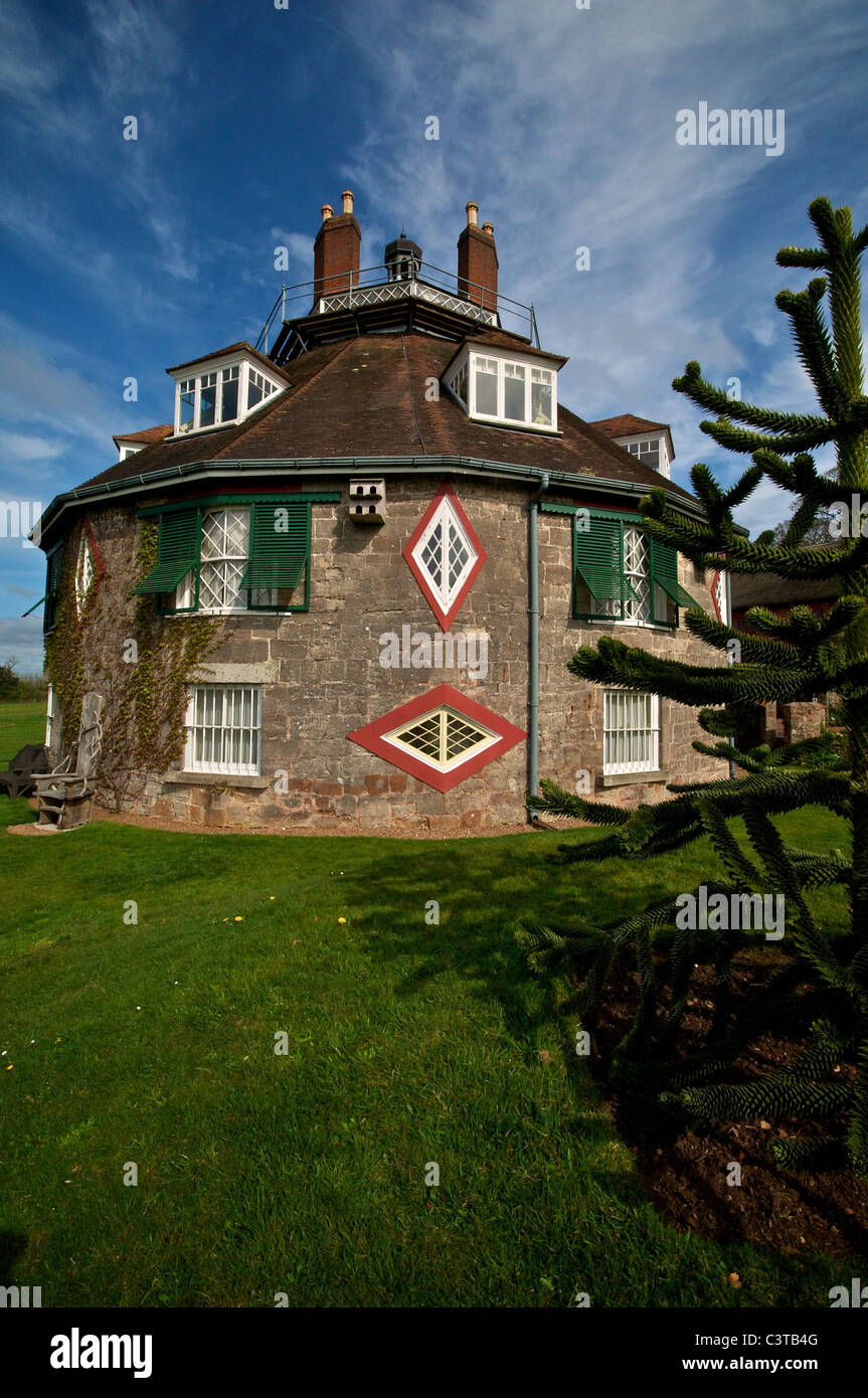 A la Ronde Exmouth Devon UK National Trust sixteen-sided house shells ...