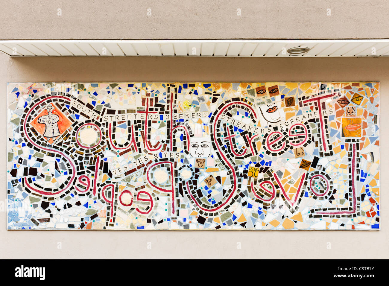 South street ceramic mosaic mural hi-res stock photography and images ...