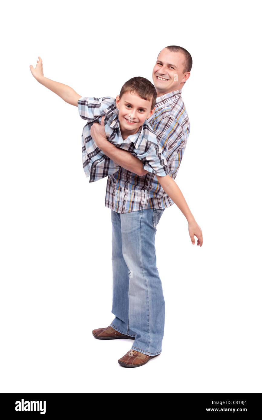 Father playing son dad Cut Out Stock Images & Pictures - Alamy