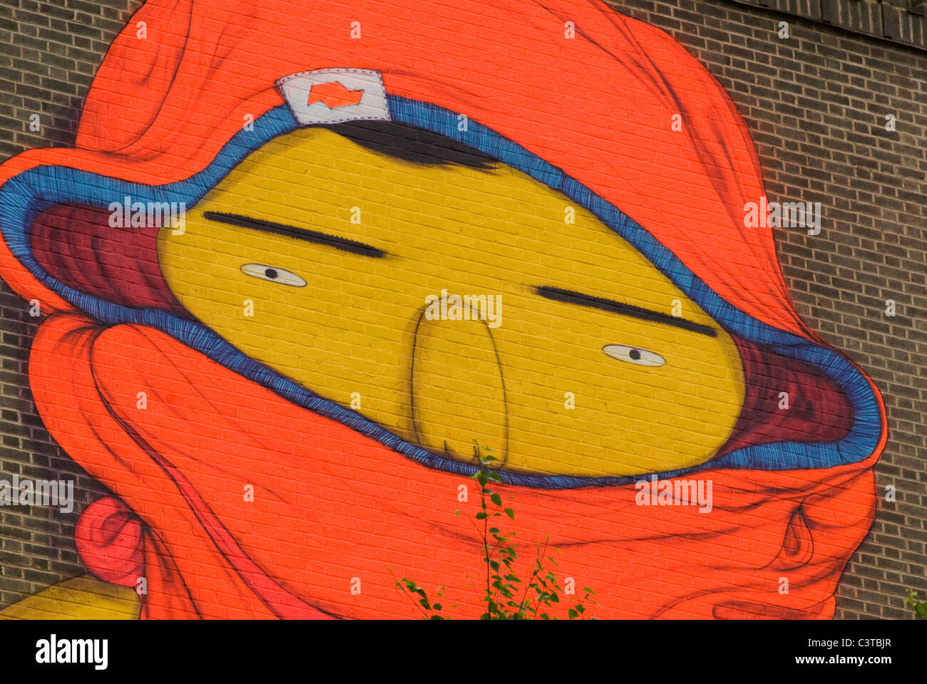 Mega-graffiti on Tate Modern, London Stock Photo - Alamy