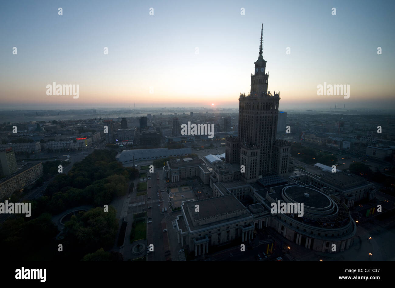 Warsaw city sun hi-res stock photography and images - Alamy