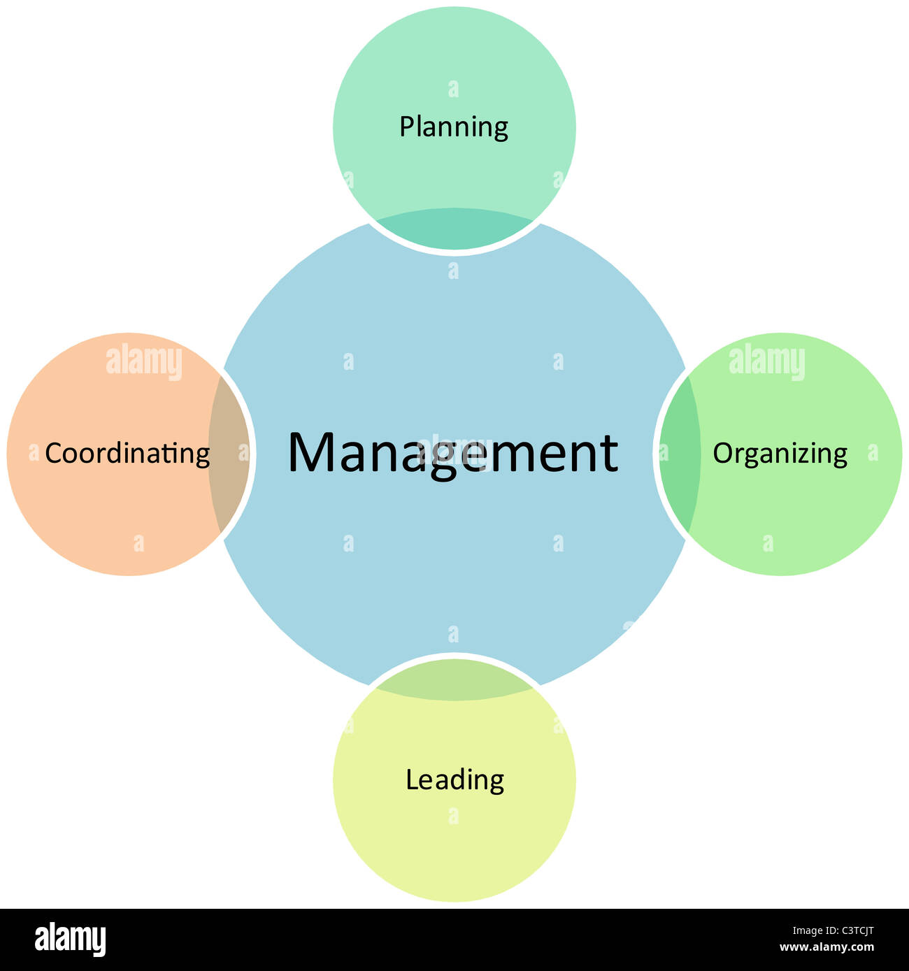 Management activities business diagram strategy concept chart ...