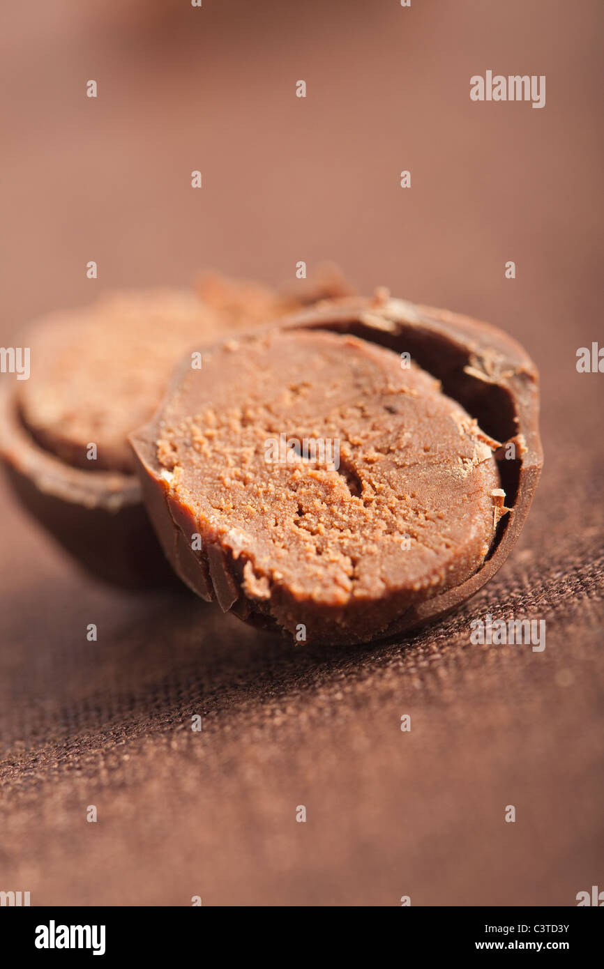 Close up of chocolate truffle Stock Photo - Alamy