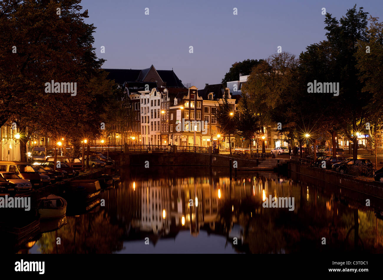 Herengracht canal in the morning, Amsterdam, Netherlands Stock Photo ...